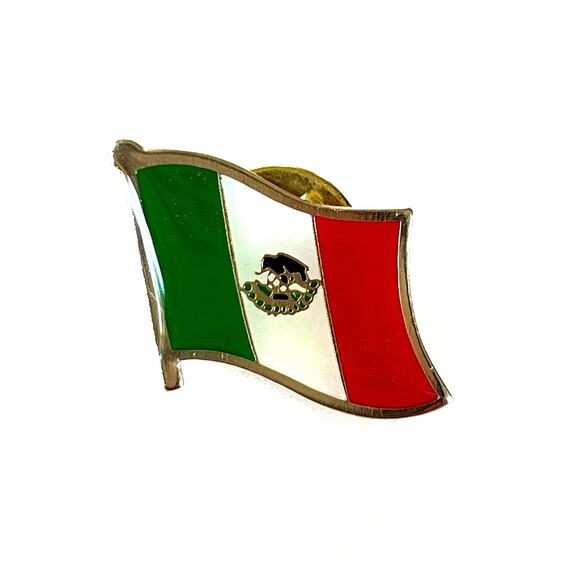 Vinatge | Jewelry | Mexican Flag Lapel Pin | Poshmark